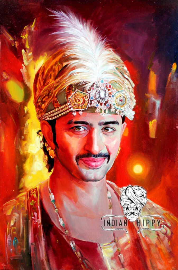 Oil portrait commission from photo by best canvas painting artists in India