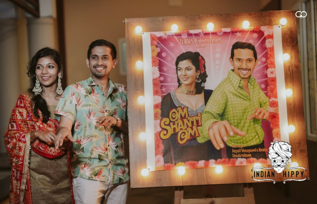 Custom Bollywood posters, hand painted portraits from photos & sketches!